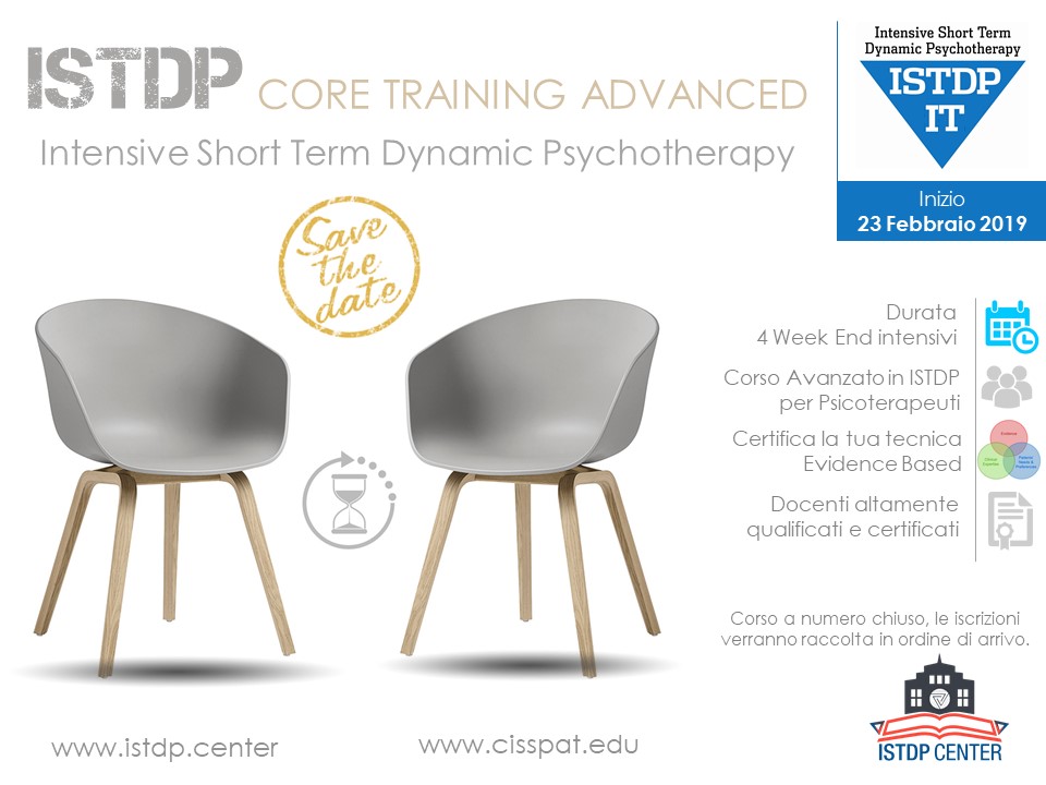 ISTDP ADVANCED CORE TRAINING (2° livello) 2018-19 (non attivato) | CISSPAT